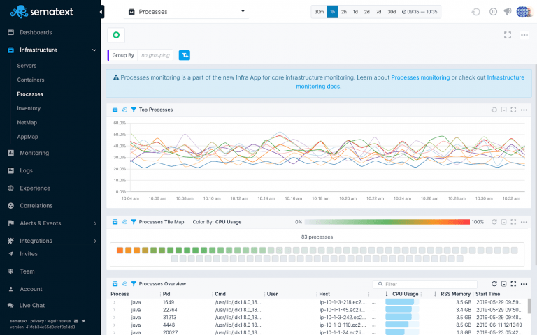 Real-Time Process Monitoring - Sematext